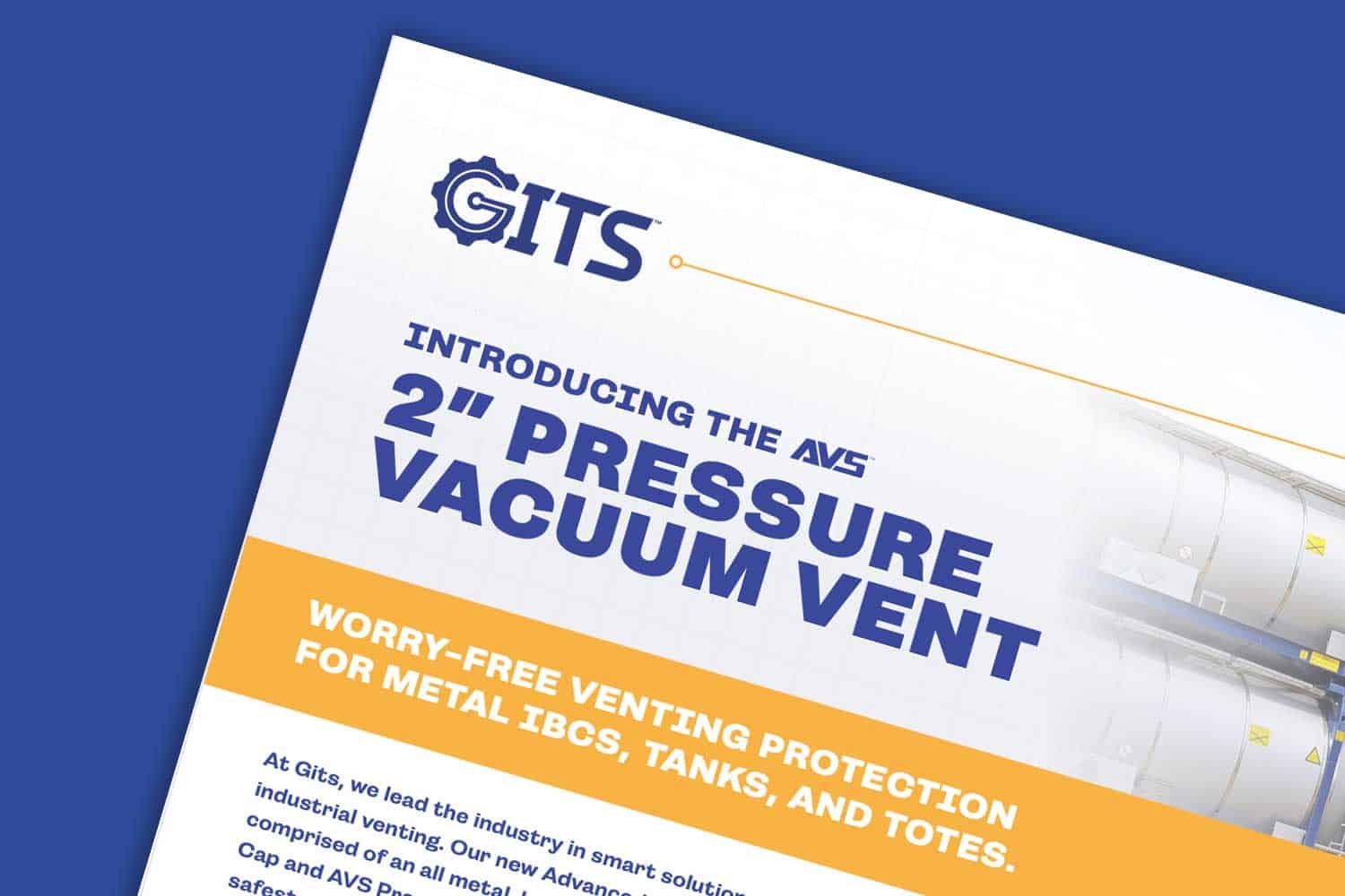 Pressure Vacuum Vent Brochure: Gits Mfg.