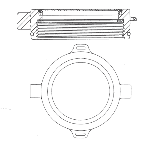 Style 1657 3" NPS Fusible Fill Cap : Gits Mfg.