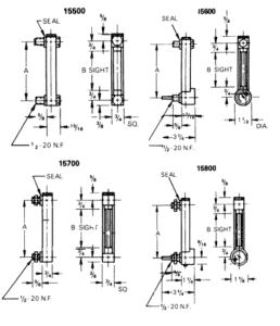Column View Gauges with or without Thermometer - GITS