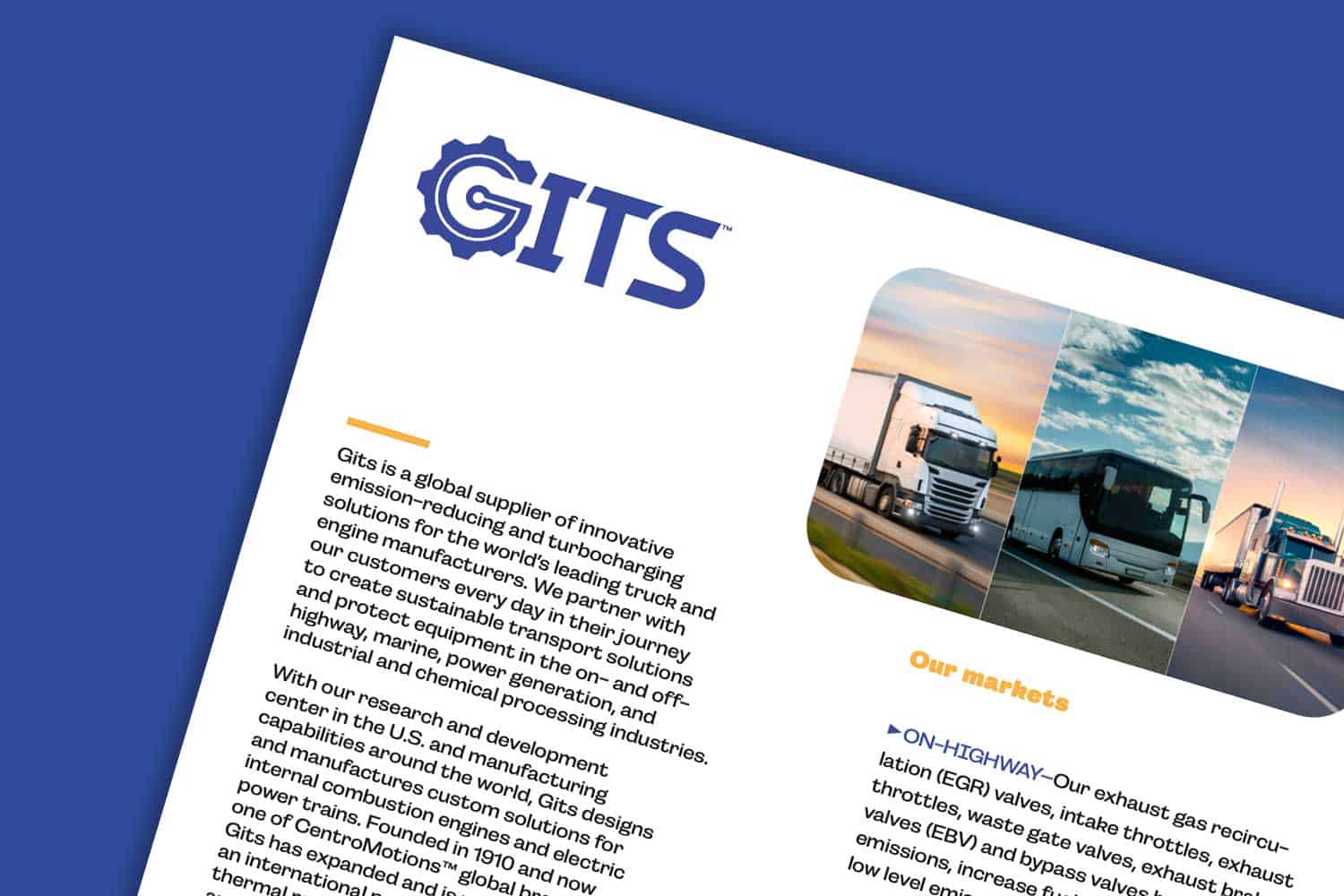 Global Supplier of Innovative Solutions: Gits Mfg.